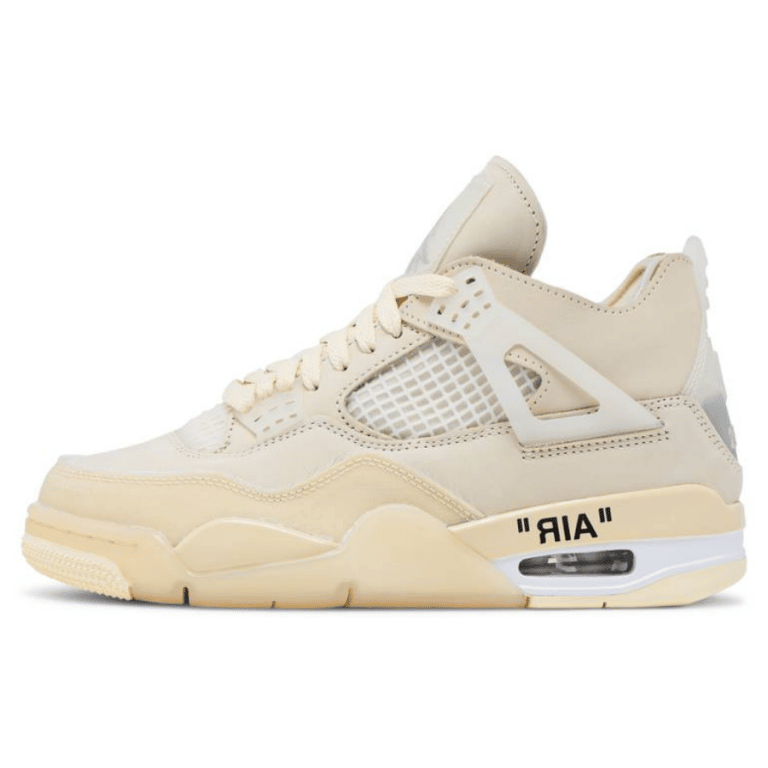 Giày Off White x Air Jordan 4 "Sail" CV9388-100 - Sneaker Daily