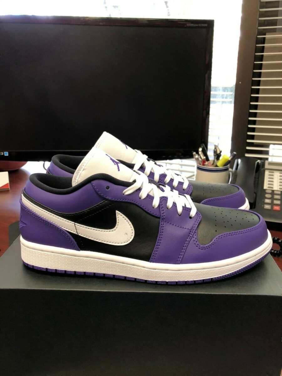 Giày nam Air Jordan 1 Low Court Purple 553558-501 - Sneaker Daily
