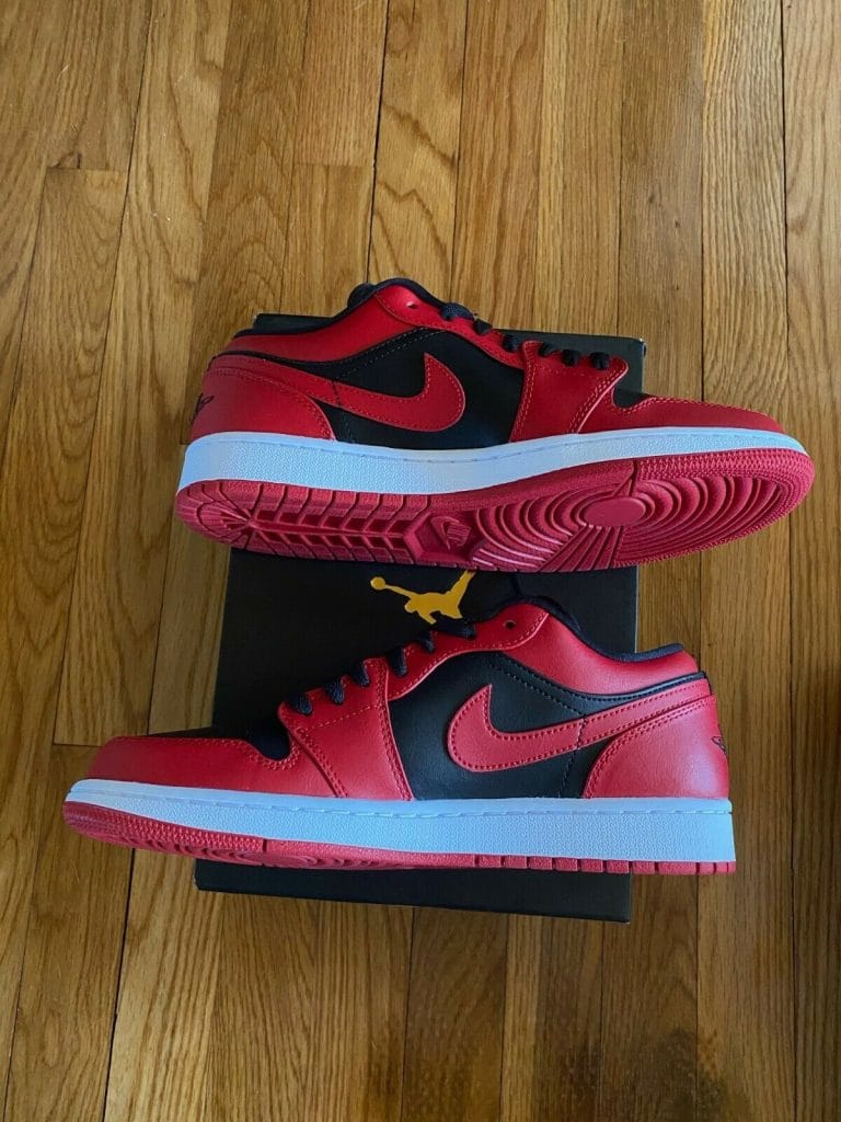 Giày Air Jordan 1 Low Reverse Bred 553558-606 - Sneaker Daily