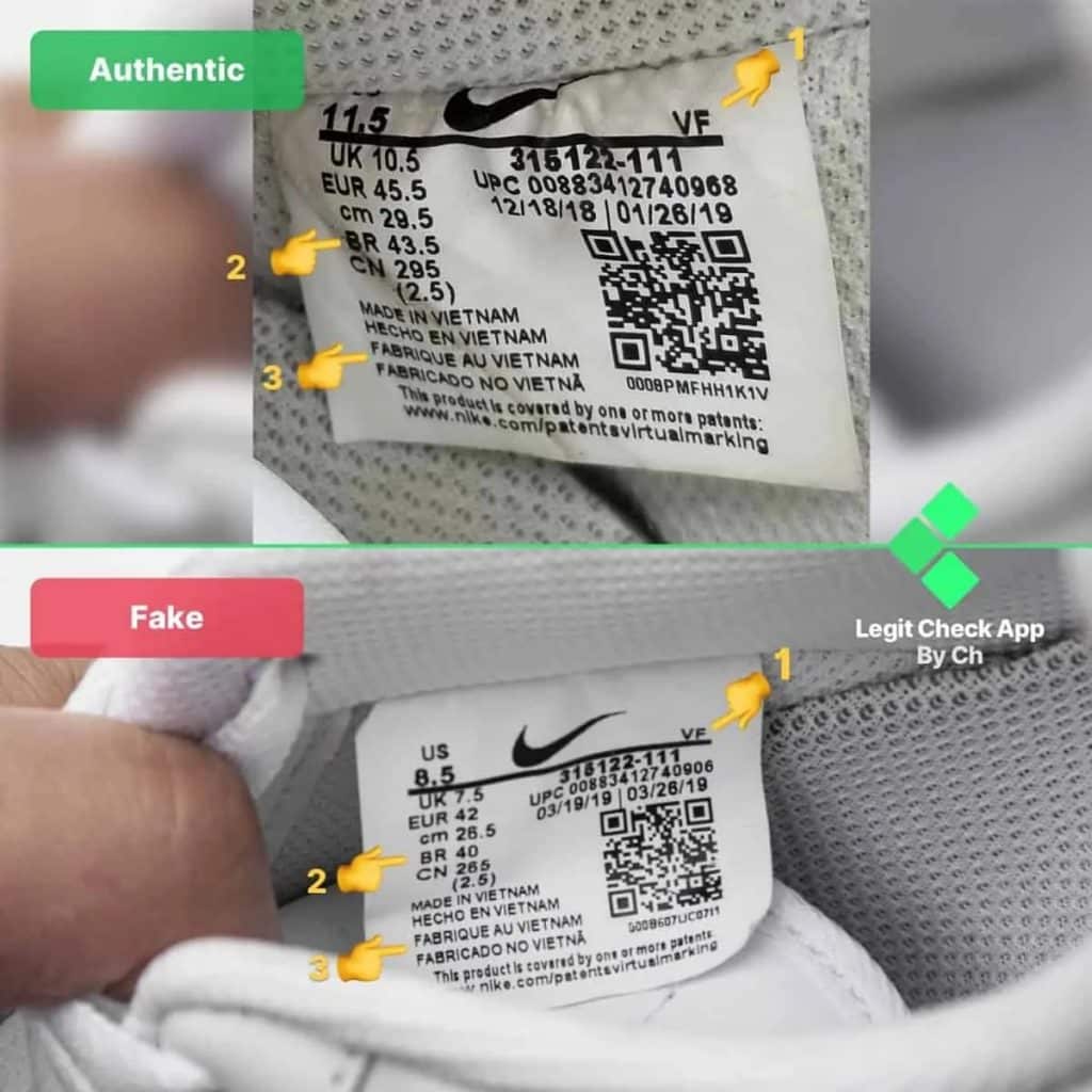 (Quy trình) Check giày Nike Air Force 1 real vs fake - 2026