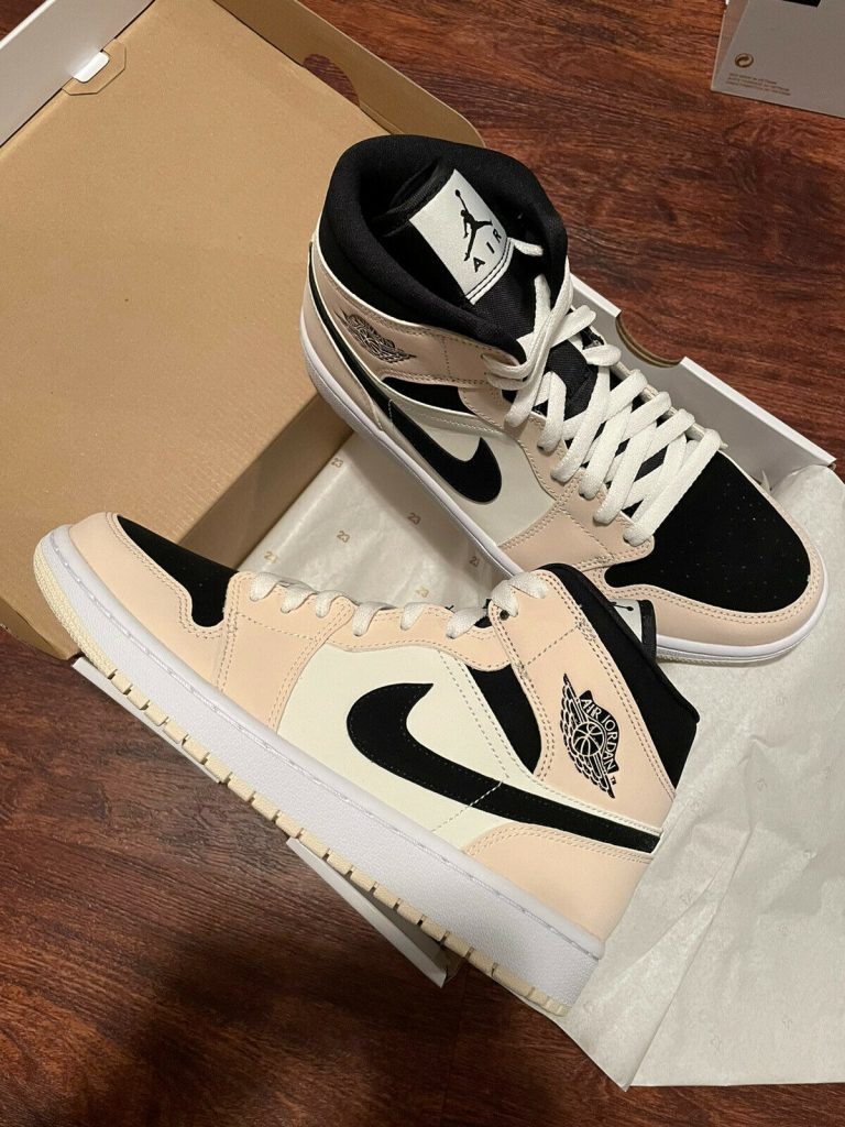 Giày Air Jordan 1 Mid 'Barely Orange' BQ6472-800 - Sneaker Daily