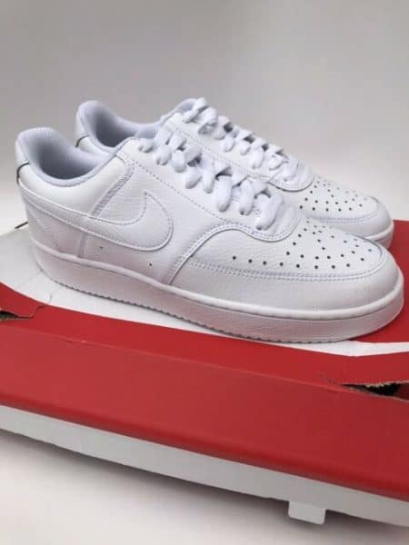 Giày nữ Nike Court Vision Low 'Triple White' CD5463-100 - Sneaker Daily