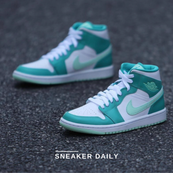Giày Nike Air Jordan 1 Mid 'Washed Teal' DV2229-300