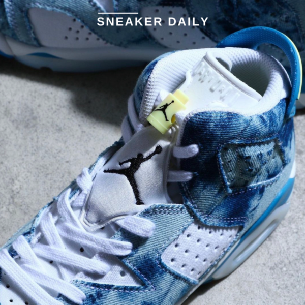 Giày Nike Air Jordan 6 Retro 'Washed Denim' (GS) DM9045-100