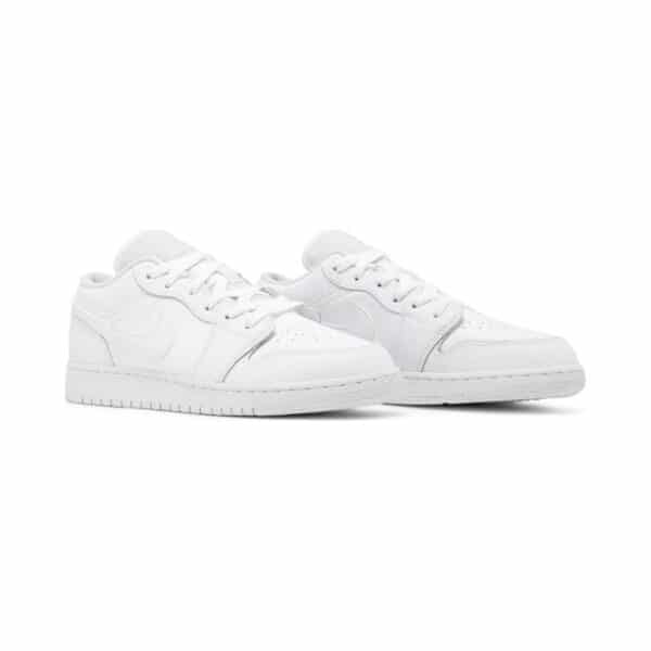 Giày Nike Air Jordan 1 Low 'Triple White' (GS)553560-130 / 553560-136