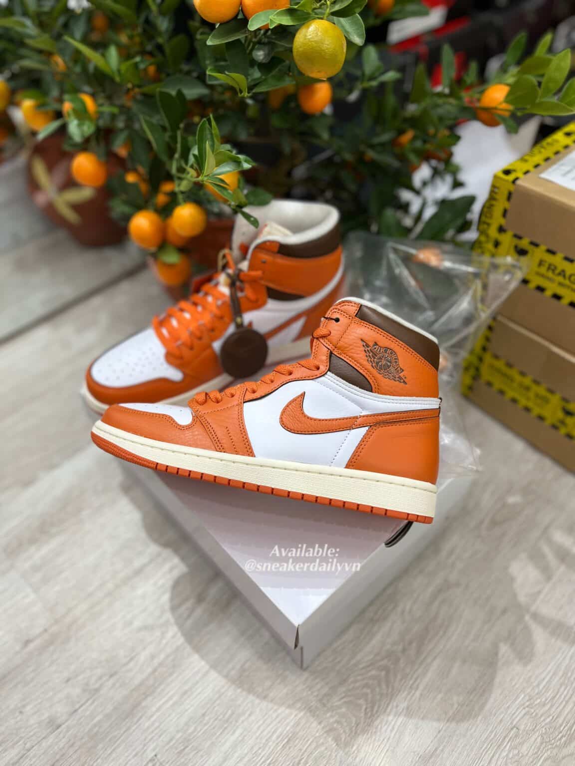 Giày Nike Air Jordan 1 Retro High OG Starfish (W) DO9369-101