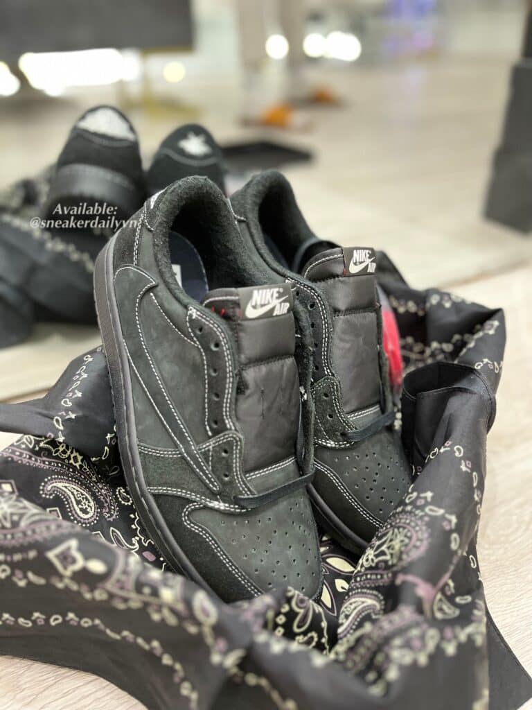 Giày Nike Travis Scott x Air Jordan 1 Low OG SP 'Black Phantom' DM7866-001