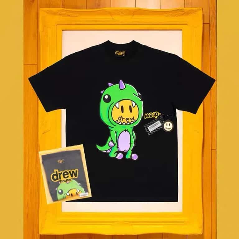 Áo thun Drew House Dinodrew SS Tee Black DH-HJ2121-DDBK - Sneaker Daily