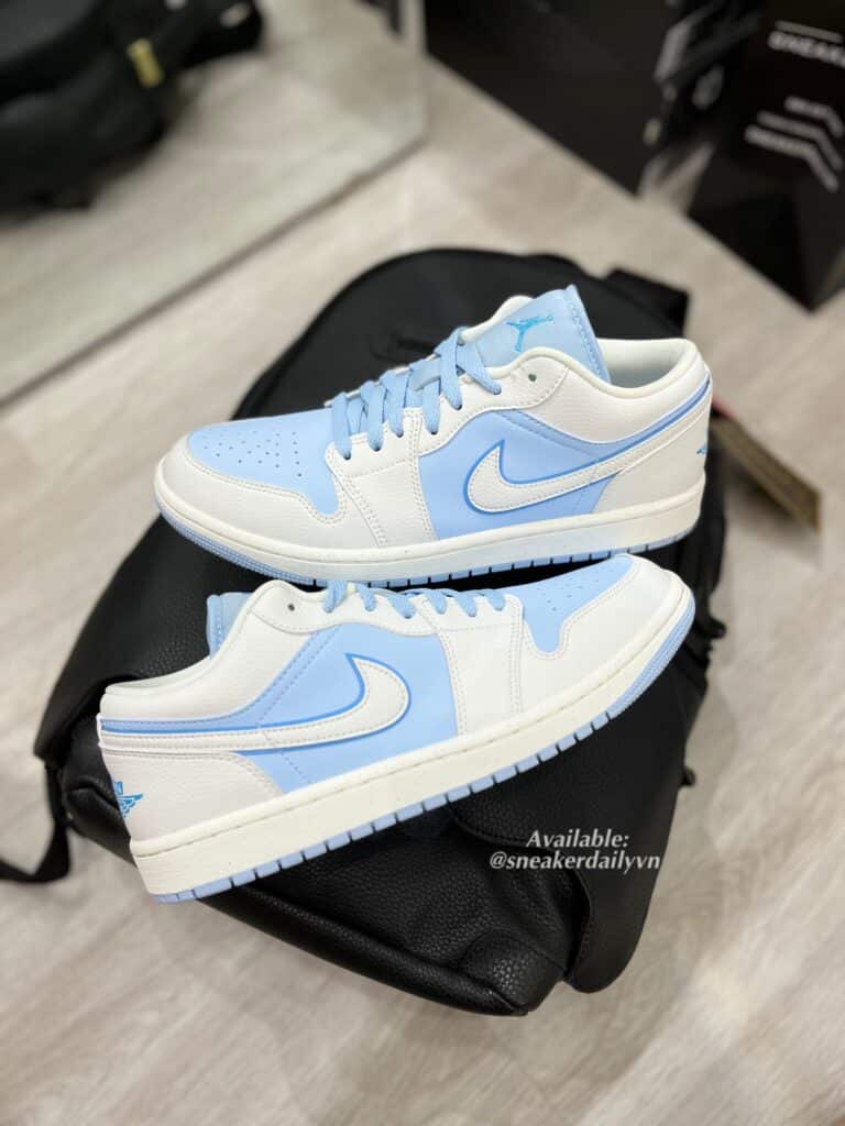 Giày Nike Air Jordan 1 Low SE Reverse Ice Blue (W) DV1299-104