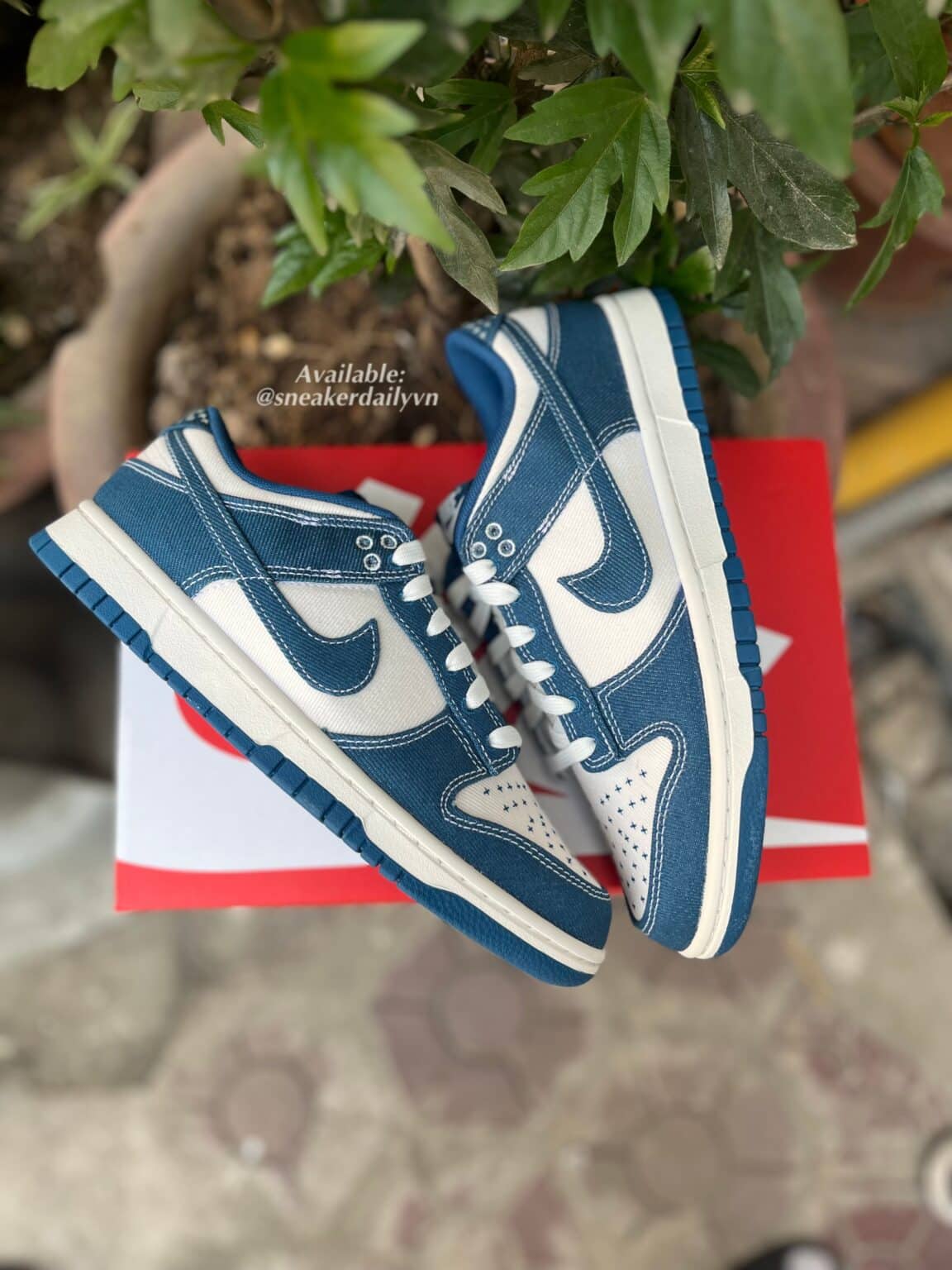 Giày Nike Dunk Low Industrial Blue 'Sashiko' DV0834-101