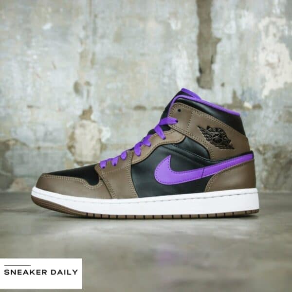 Giày Air Jordan 1 Mid 'Purple Mocha' DQ8426-215