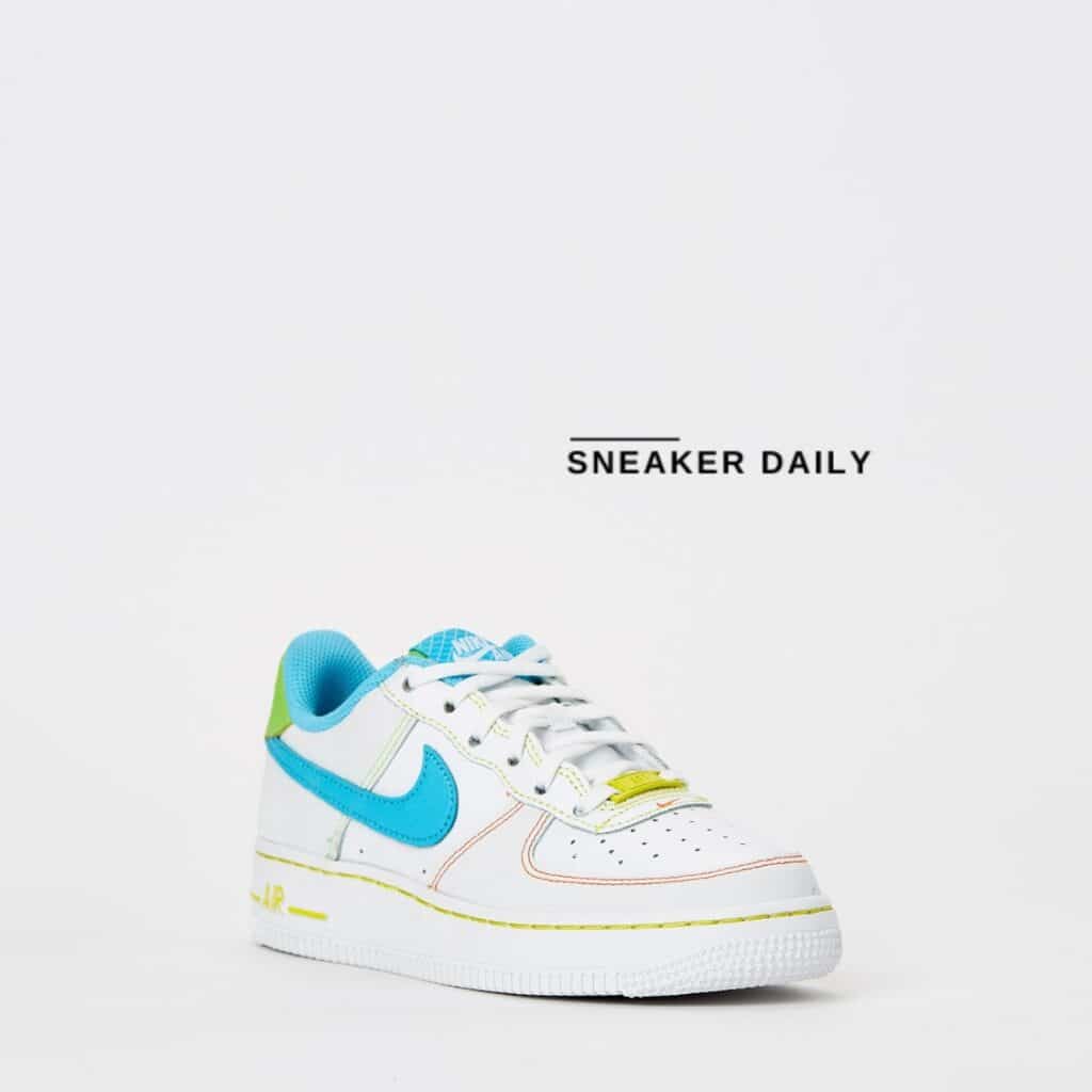 Giày Nike Air Force 1 Low 'Rainbow Stitch' (GS) FJ4614-100