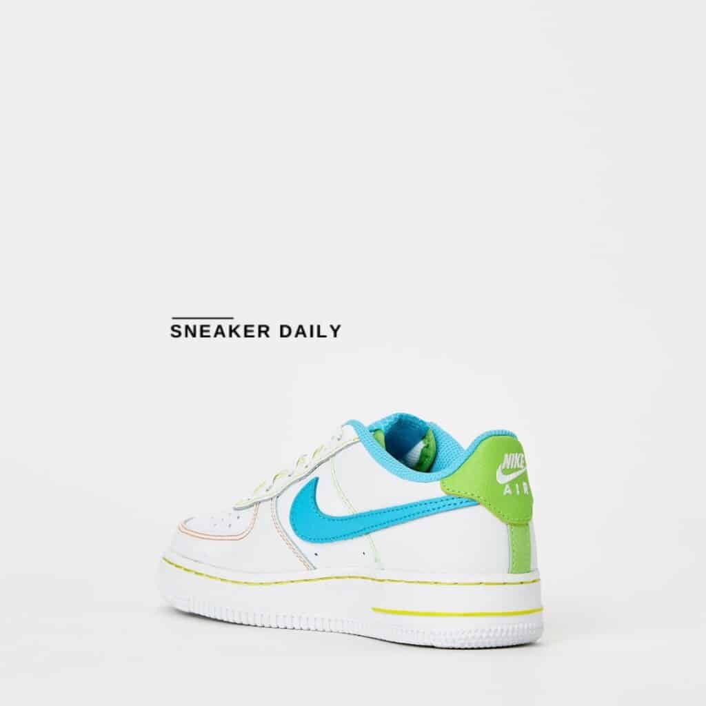Giày Nike Air Force 1 Low 'Rainbow Stitch' (GS) FJ4614-100