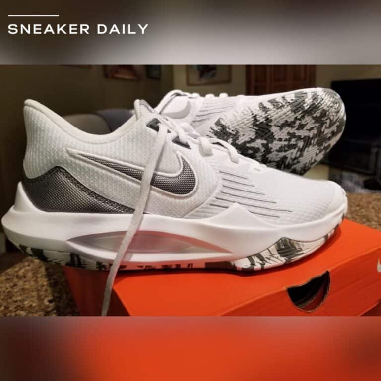 Giày Nike Precision 5 'White Wolf Grey Camo' CW3403-101