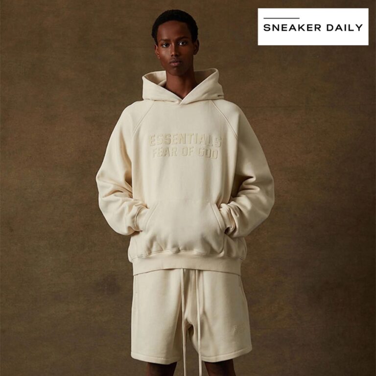 Áo Fear Of God Essentials Hoodie Egg Shell