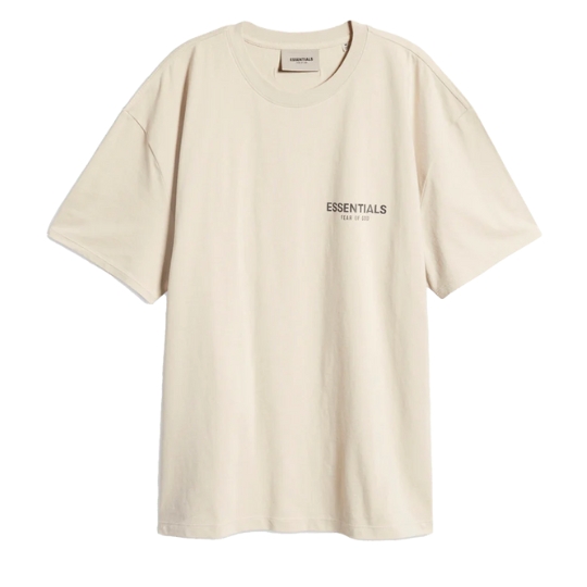 Áo Fear Of God Essentials Logo Tee - Stone (Oat)