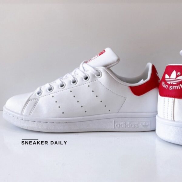 Giày Adidas Originals Stan Smith J 'White Rose Red' FX7522