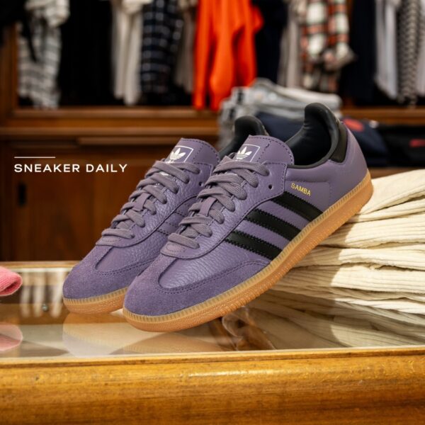 Giày Adidas Samba OG 'Shadow Violet Gum' IE7012