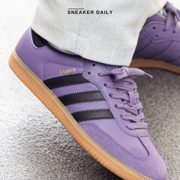 Giày Adidas Samba OG 'Shadow Violet Gum' IE7012