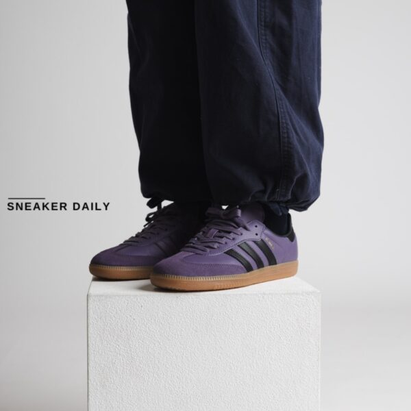 Giày Adidas Samba OG 'Shadow Violet Gum' IE7012