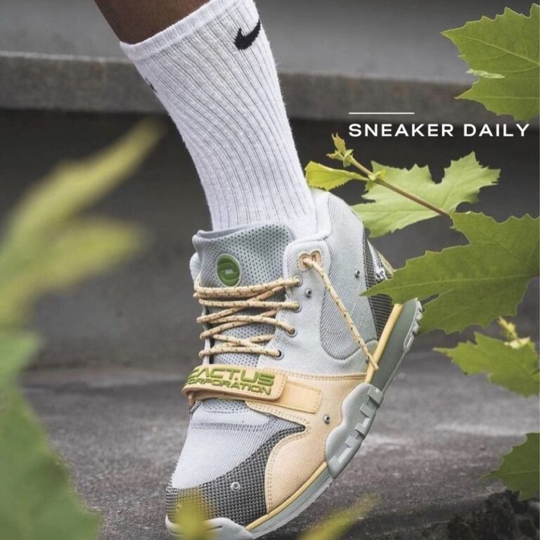 Giày Travis Scott x Nike Air Trainer 1 SP ‘Grey Haze’ DR7515-001