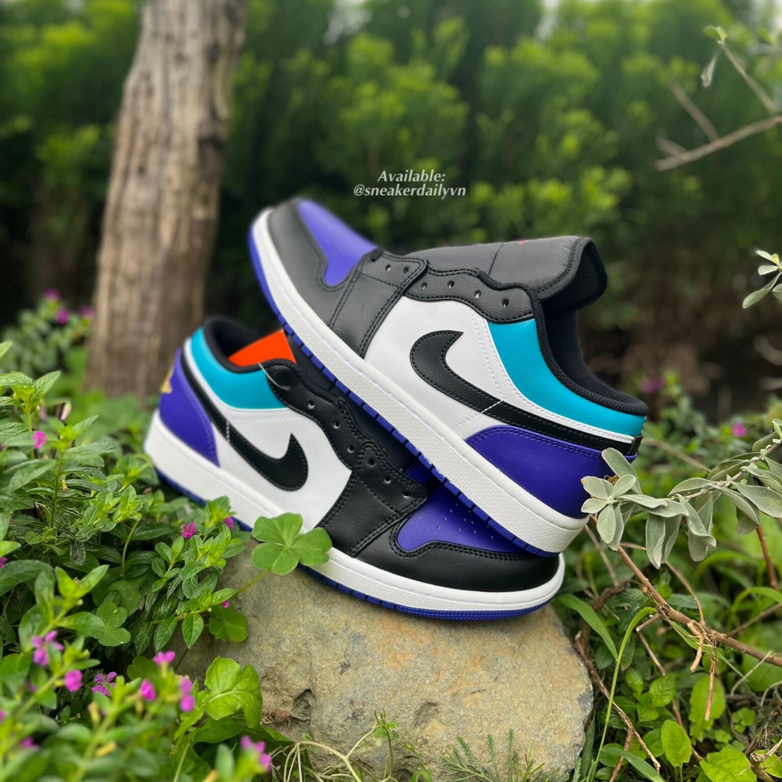 Giày Air Jordan 1 Low 'Aqua' 553558-154