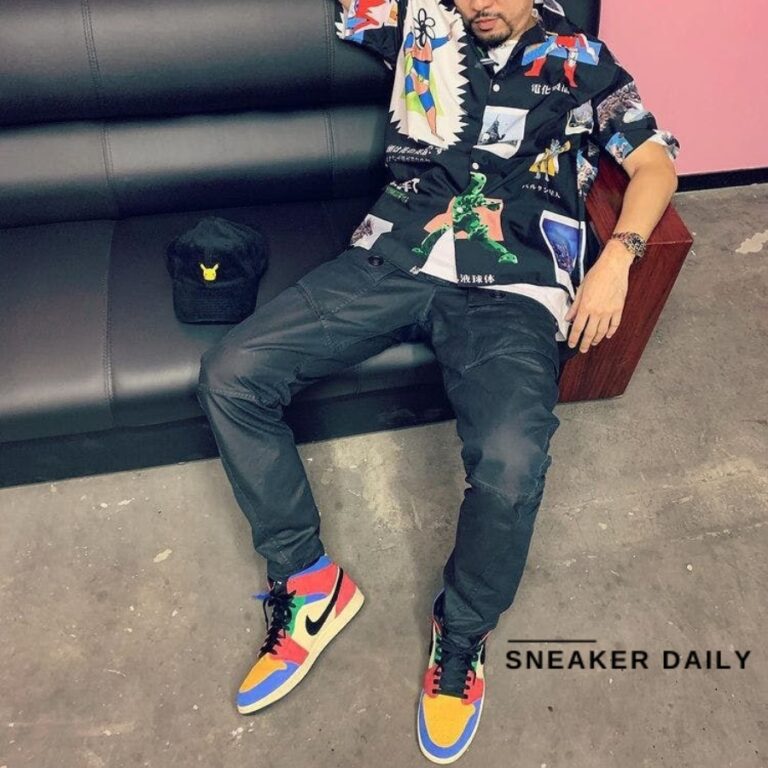 Giày Blue The Great x Air Jordan 1 Mid 'Fearless' CU2805-100