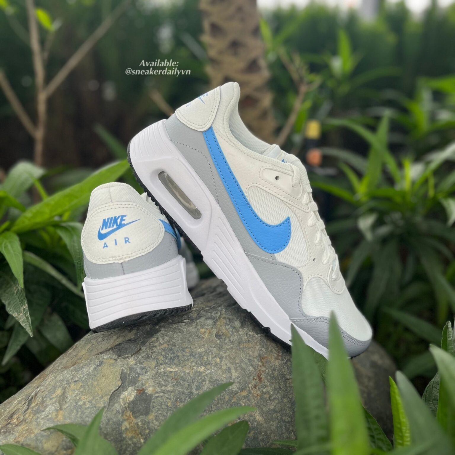 Giày (WMNS) Nike Air Max SC 'Summit White Blue' CW4554-116