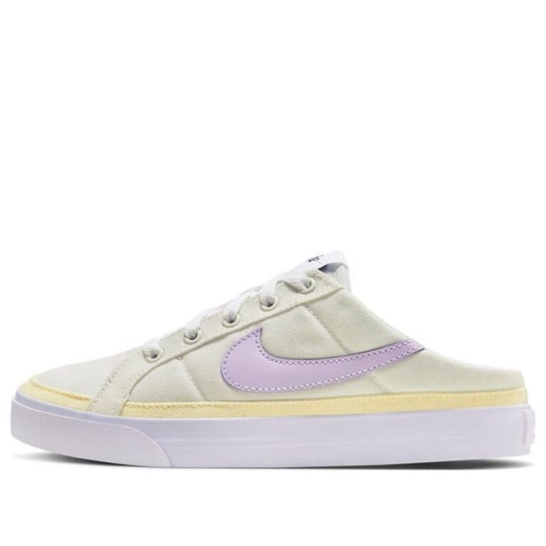 Giày Nike Court Legacy Mule 'Light Yellow Purple' HJ3494-151
