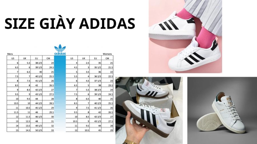Hướng Dẫn Đo Size Giày Và Bảng Kích Cỡ Giày Adidas Chuẩn Nhất