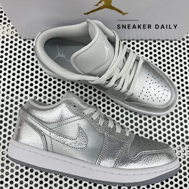 Giày Air Jordan 1 Low SE 'Metallic Silver' (Wmns) FN5030-001