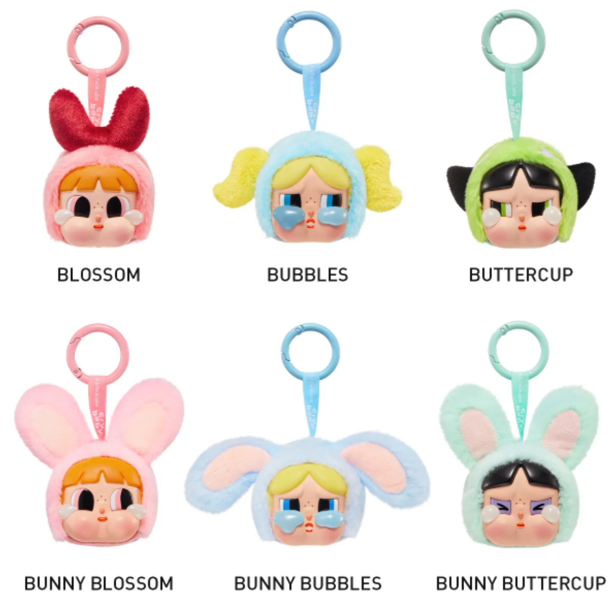Pop Mart Crybaby × Powerpuff Girls Series Vinyl Face Plush Blind Box ...