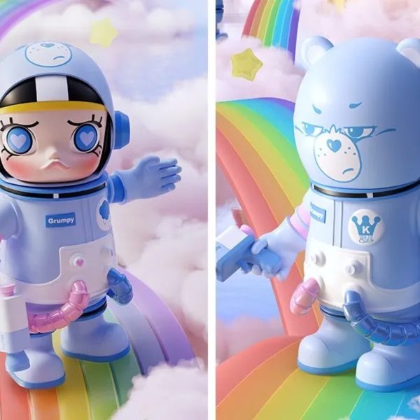 Mô Hình POP MART MEGA Space Molly Grumpy Bear 400% + 100% 6941848260208