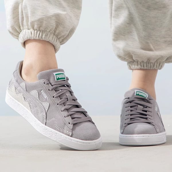 Giày PUMA Suede Soundwave 'Grey' 393257-03