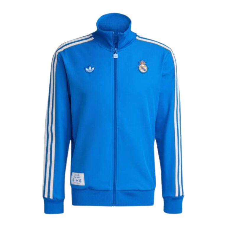 Áo khoác nỉ adidas Real Madrid Terrace Icons Nam 'Blue Bird/White' JN3058