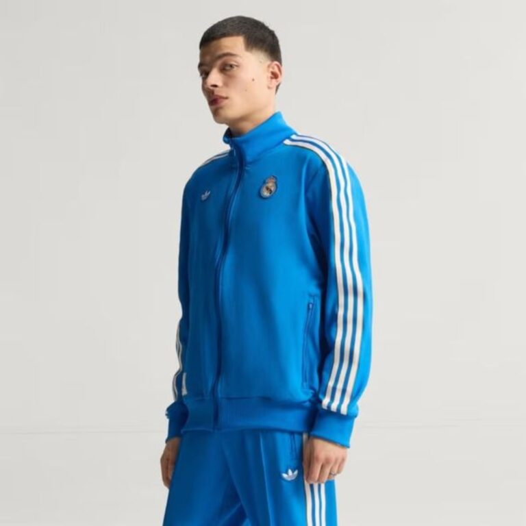 Áo khoác nỉ adidas Real Madrid Terrace Icons Nam 'Blue Bird/White' JN3058