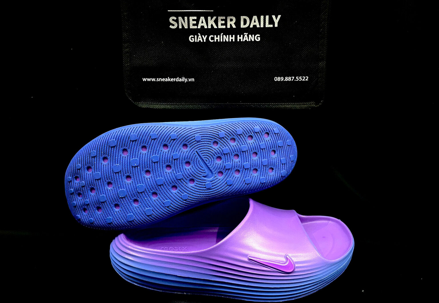Dép Nike ReactX Rejuven8 Slide 'Bright Violet Sapphire' HV4484-500